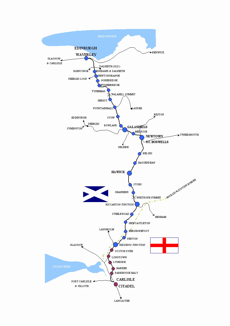 Maps & Gradients | Waverley Route Heritage Association